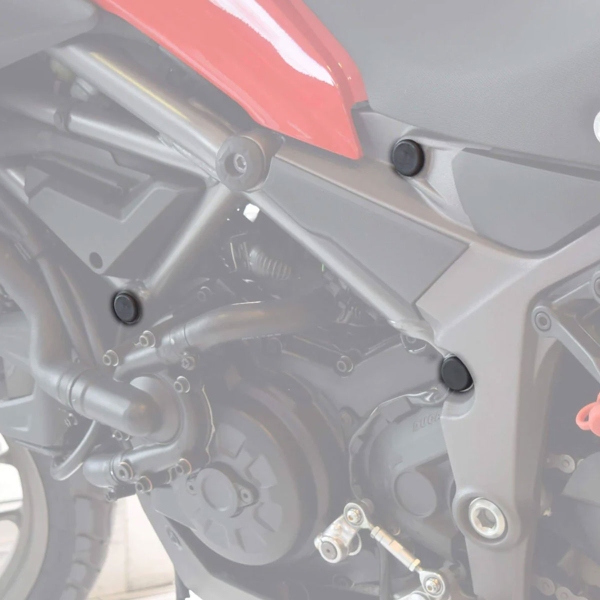 Pyramid Matte Black Frame and Caps Ducati Multistrada 1200 Enduro