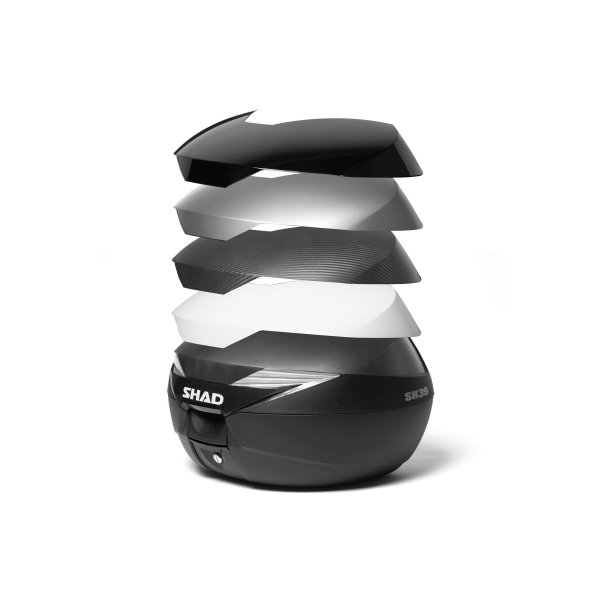 Shad Sh39 Top Case Black 39 Liters Plate Included - D0b39100