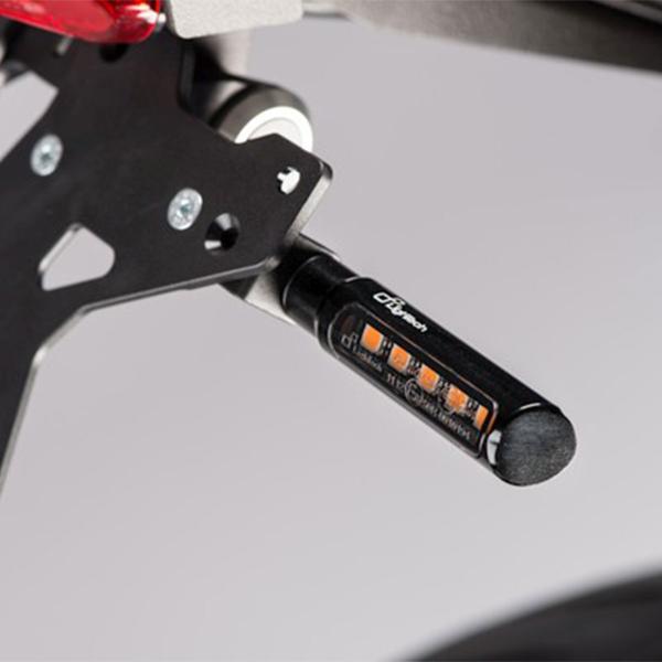 Lightech Pair of Direction Indicator Led Ligh Turn Black Aluminium