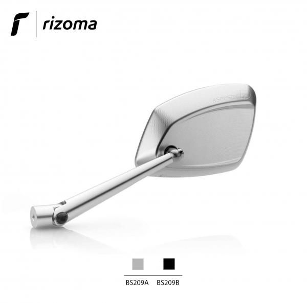 Rizoma 4D Rs Aluminum Mirror Approved Silver Color - Bs209a