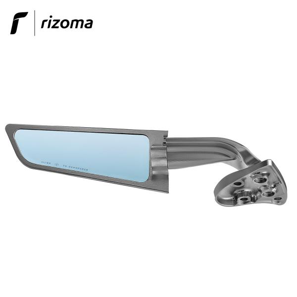 Rizoma Stealth Aluminum Mirror Not Approved Thunder Grey Color for