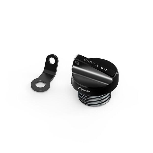 Rizoma Engine Oil Cap Black Color Yamaha Tmax 560 2020-2023