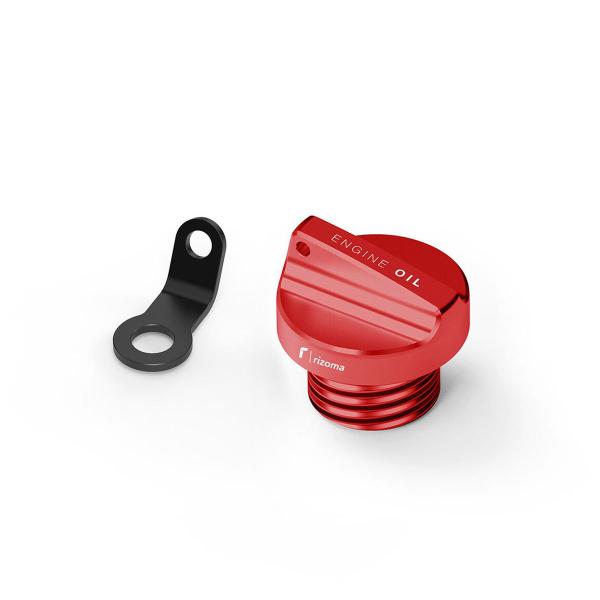 Rizoma Engine Oil Cap Red Color Yamaha Tmax 560 2020-2023 - Tp123r