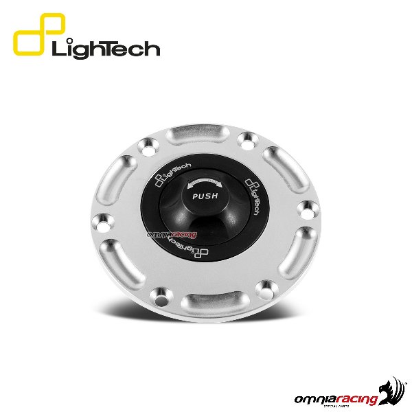 Fuel Tank Caps with Quick Release Lightech Silver for Triumph