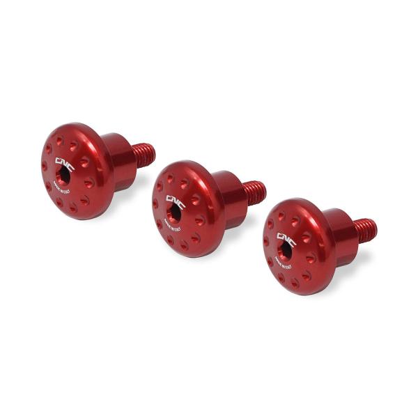 Cnc Racing Red Heat Shield and Exhaust Manifold Screw Kit Ducati