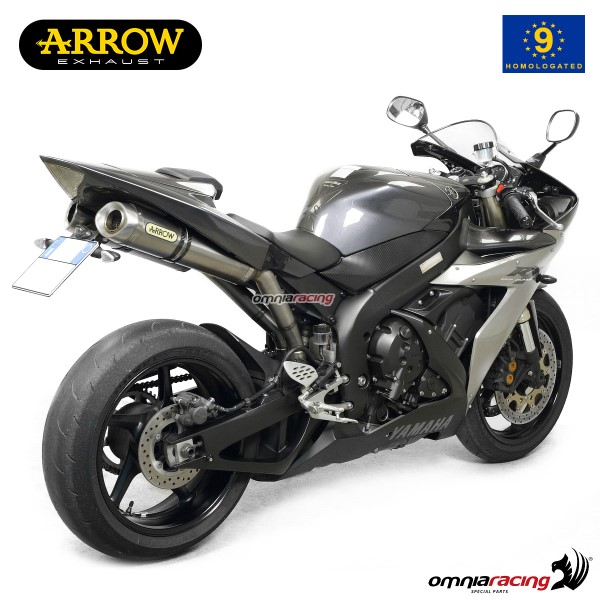 Coppia terminali di scarico Arrow Thunder omologato in alluminio per ...