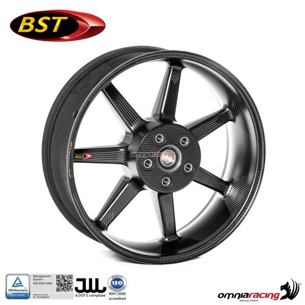 Pair of Carbon Fiber Wheels Bst Black Mamba 3 5x17 & 6 75x17