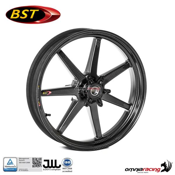 Pair of Carbon Fiber Wheels Bst Black Mamba 3 5x17 & 6 75x17