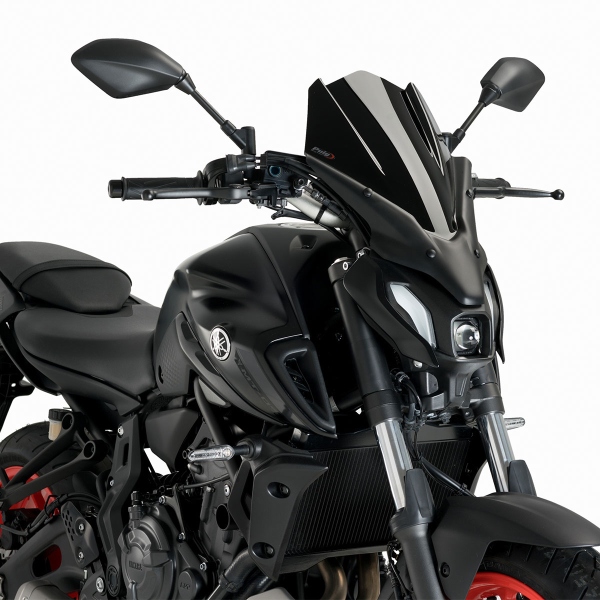 Puig Black Touring Screen Yamaha Mt07 2021-2024 - 20619N 0001
