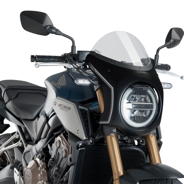 Puig Carbon Look Clear Nose Screen Honda Cb1000r 2018-2020 - 3143W
