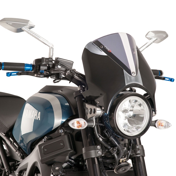 Puig Black Light Smoke Retrovision Nose Screen Yamaha Xsr900