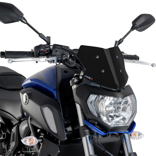 Puig Carbon Look Racing Screen Yamaha Mt07 2018-2020 - 9666C 0001