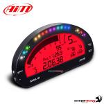 Strumentazione digitale AIM MXL2 display LCD cruscotto per auto e moto con modulo GPS Roof da 4m