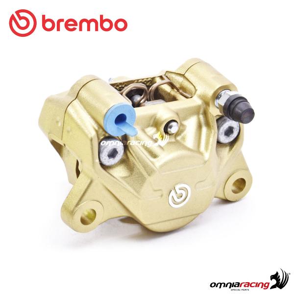 Rear Left Brake Caliper Brembo P2 34C Lh Gold Color Wheelbase 84mm