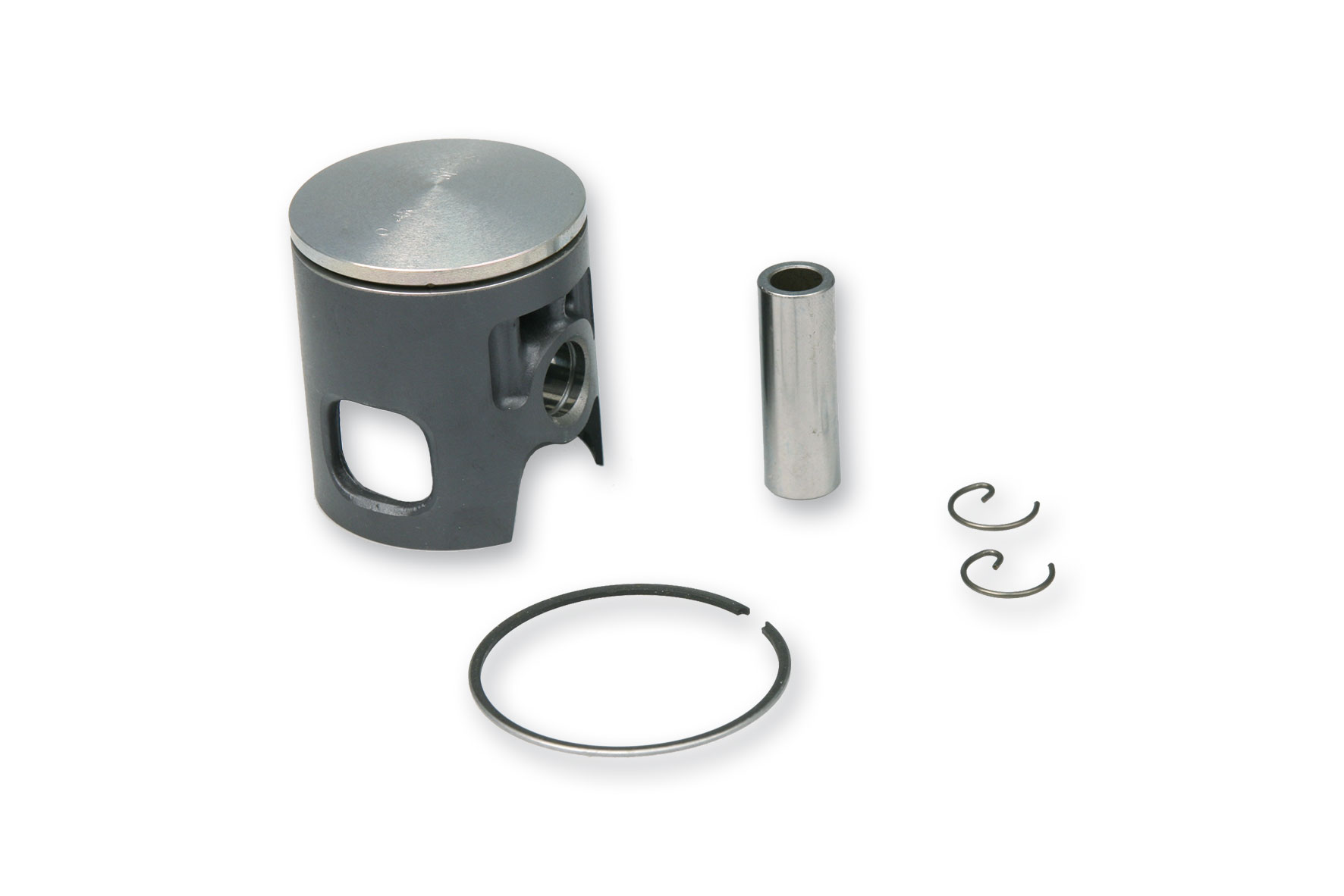 Malossi Piston 2T Pin D 12 1 Semi-trapezoidal Segment Chromed