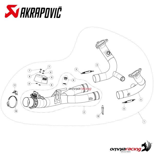 Akrapovic Header Racing Titanium Bmw R1250gs Adventure 2019-2024