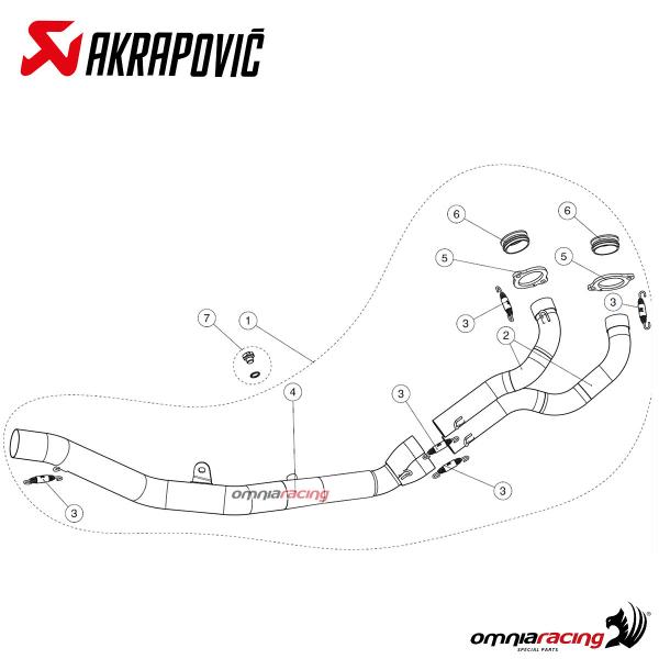 Akrapovic Header Racing Steel Honda Crf1000l Africa Twin 2016-2019