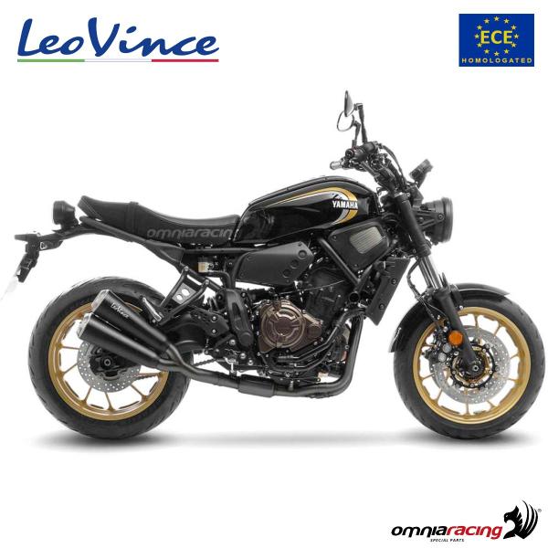 Leovince Gp Duals Complete Exhaust Black Steel Racing Yamaha Xsr700