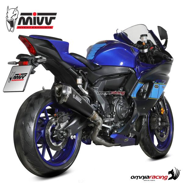 Full Exhaust System Carbon Fiber Delta Race Mivv Racing for Yamaha R7 ...