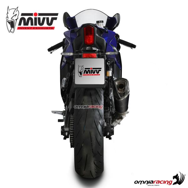 Full Exhaust System Carbon Fiber Delta Race Mivv Racing for Yamaha R7 ...