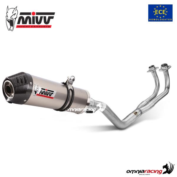 MIVV Oval Terminale scarico completo titanio omologato Yamaha Tmax