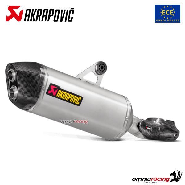 Akrapovic Exhaust Approved Titanium Slip-on Bmw R1200gs Adventure 2017 ...