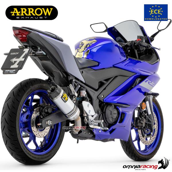 Arrow Exhaust Thunder Slip-on Aluminum Approved for Yamaha R3 2022