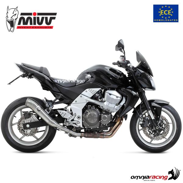 Mivv Exhaust Slip-on Ghibli Approved Steel Kawasaki Z750 2007-2014 - K ...