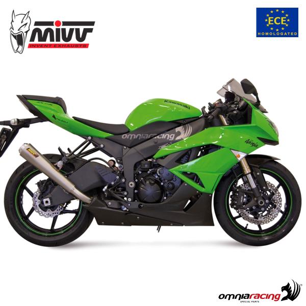 Mivv Exhaust Slip-on X-cone Plus Approved Steel Kawasaki Zx6r