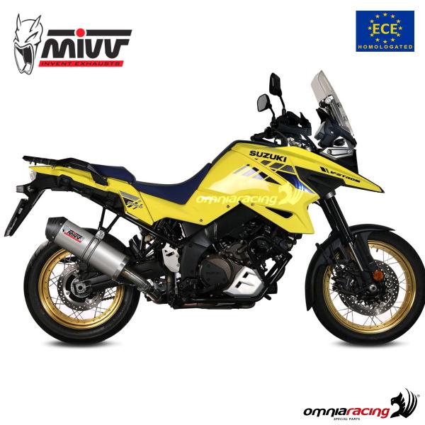 Mivv Exhaust Slip-on Oval Approved Titanium Suzuki Dl1050 Vstrom