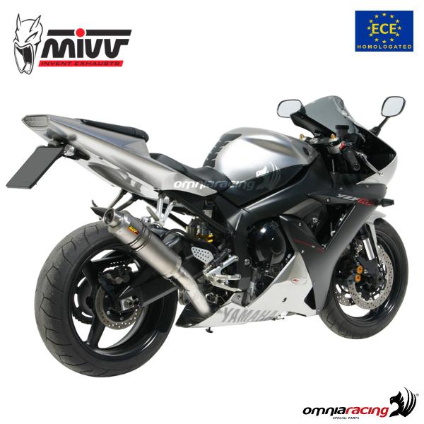 Mivv Exhaust Slip-on Gp Approved Titanium Yamaha Yzf R1 2002-2003