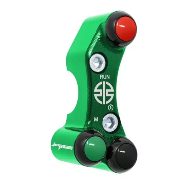 Jetprime Right Handlebar Switches Brembo Pump 3 Button Green