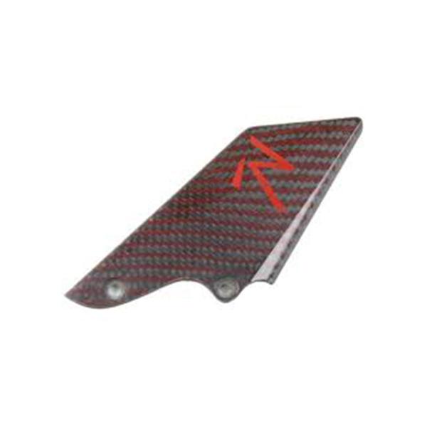 Lightech Rearset Spare Parts Carbon Heel Guards Black and Red R