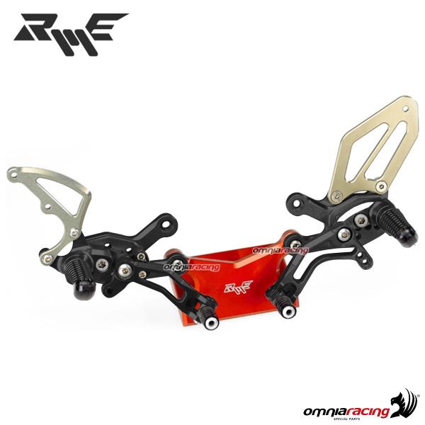 Robby Moto Sbk Rear Sets in Black Ergal for Benelli Tornado 900