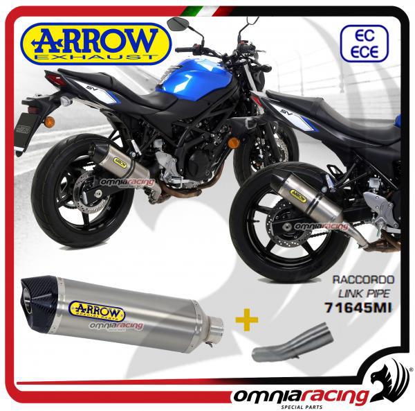 Arrow Exhaust Race-tech Titanium Silencer Homologated for Suzuki Sv650 ...