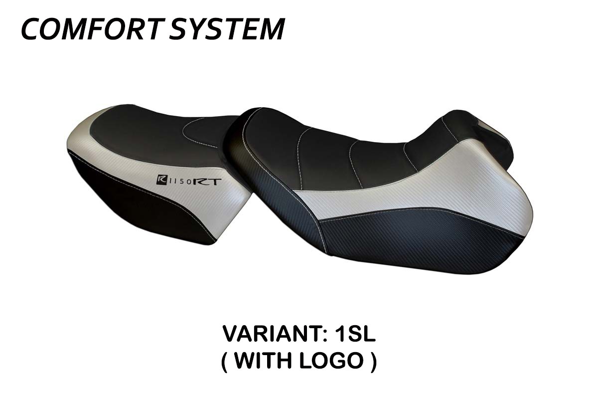 Saddle Covering Martinafranca Comfort System Silver with Logo Bmw