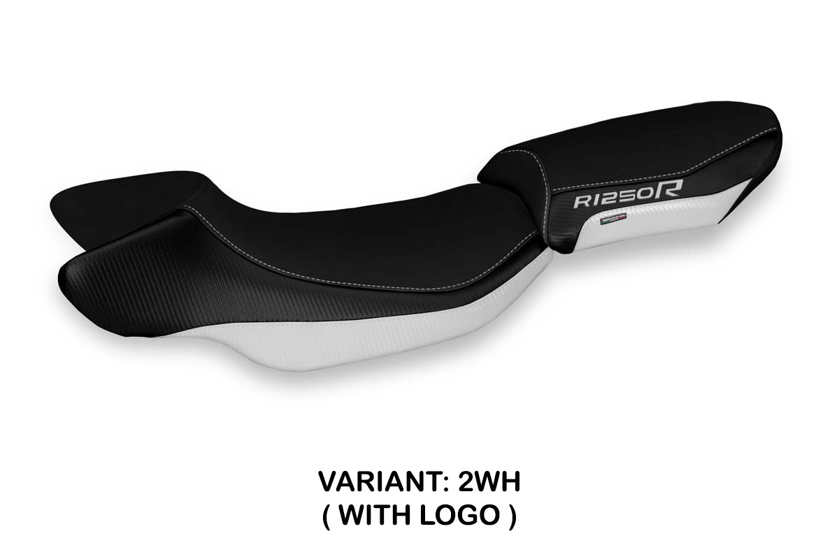 Saddle Covering Marzi1 Standard White with Logo Bmw R1250r 2019-2023