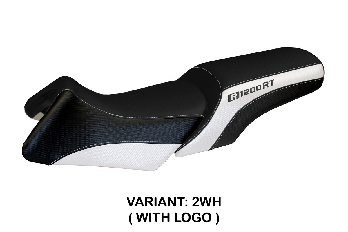 Tpz Roberto White Saddle Covering Logo Bmw R1200rt 2006-2013