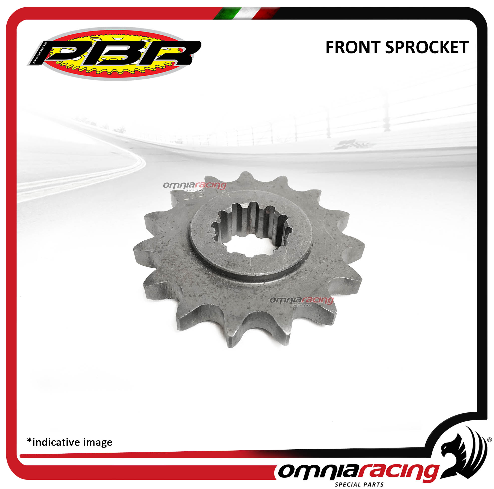 Pignone PBR passo catena 420 cod 261A Z15 denti - 261A 15 - Pignoni