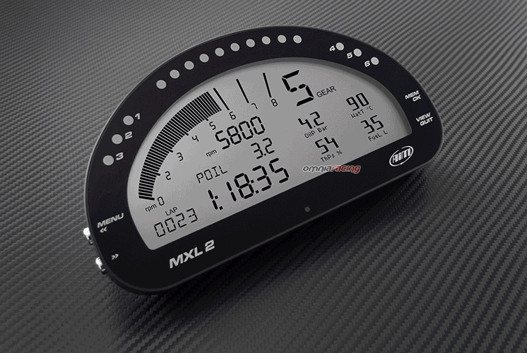 Strumentazione digitale AIM MXL2 display LCD cruscotto per auto e moto ...